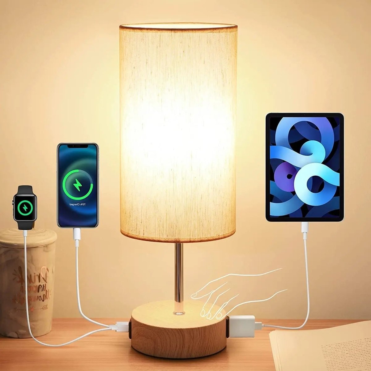Chloe Bedside Touch Table Lamp - Dimmable Usb Desk Lamp – Lightscordless